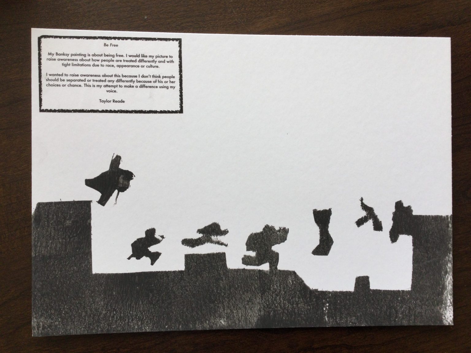 Year 6 Enquiry – Banksy Artwork – Shamblehurst Primary School